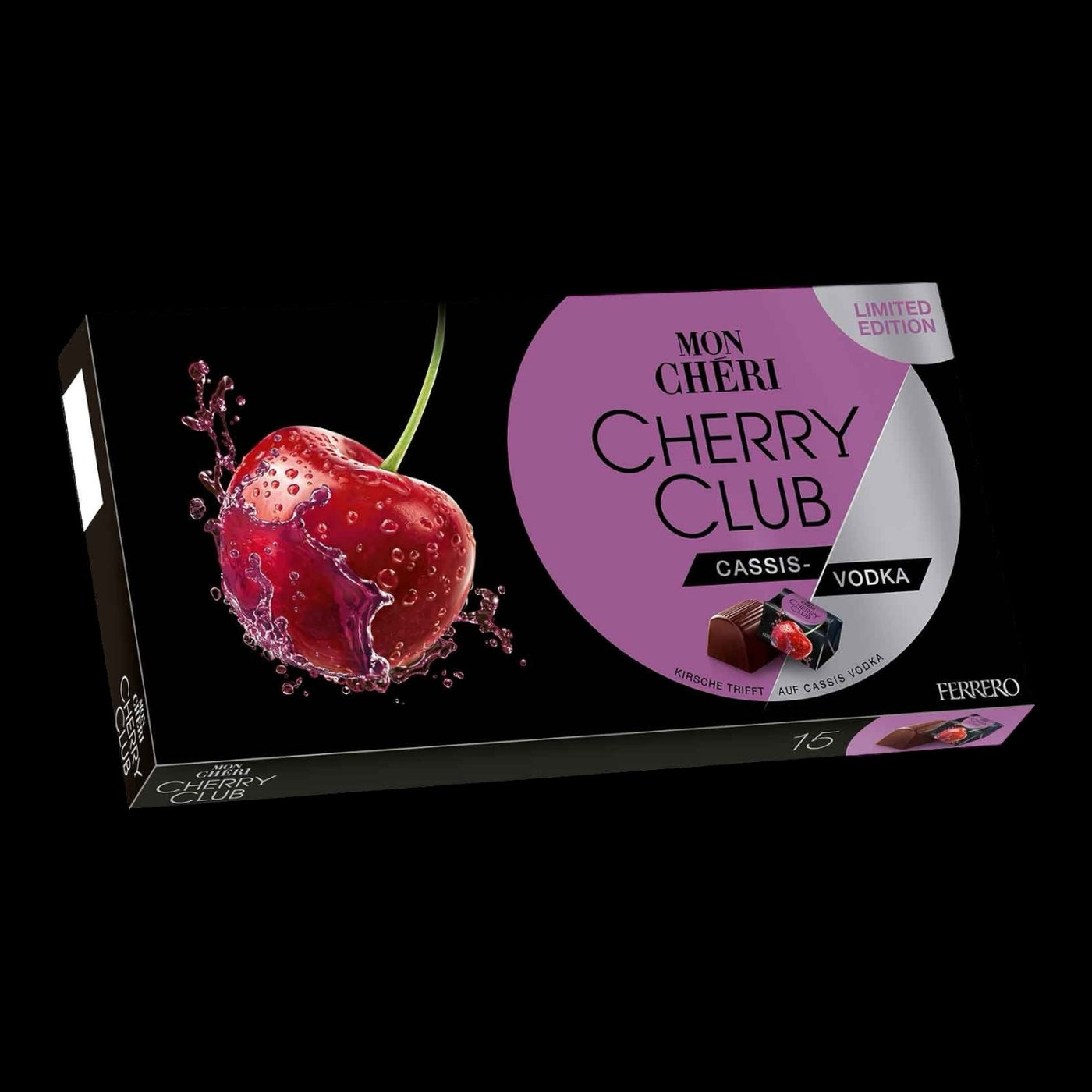 Mon Chéri Cherry Club Cassis-Vodka 15er - candymen.ch