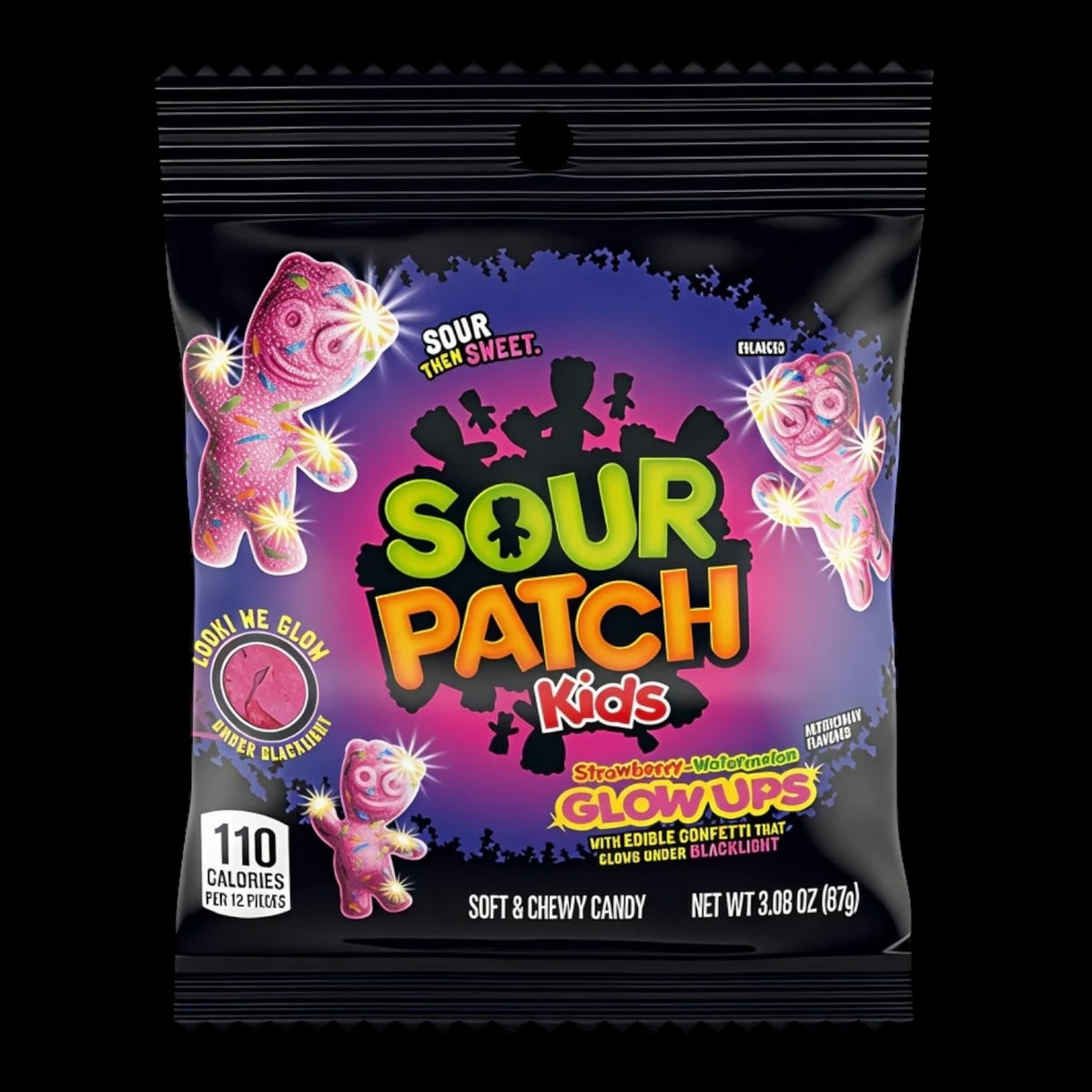 Sour Patch Kids Glow Ups Strawberry Watermelon 87g - candymen.ch