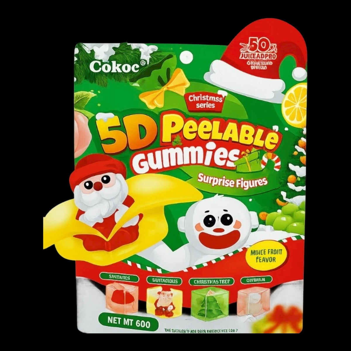 Cokoc Peelable Gummies Christmas 60g - candymen.ch